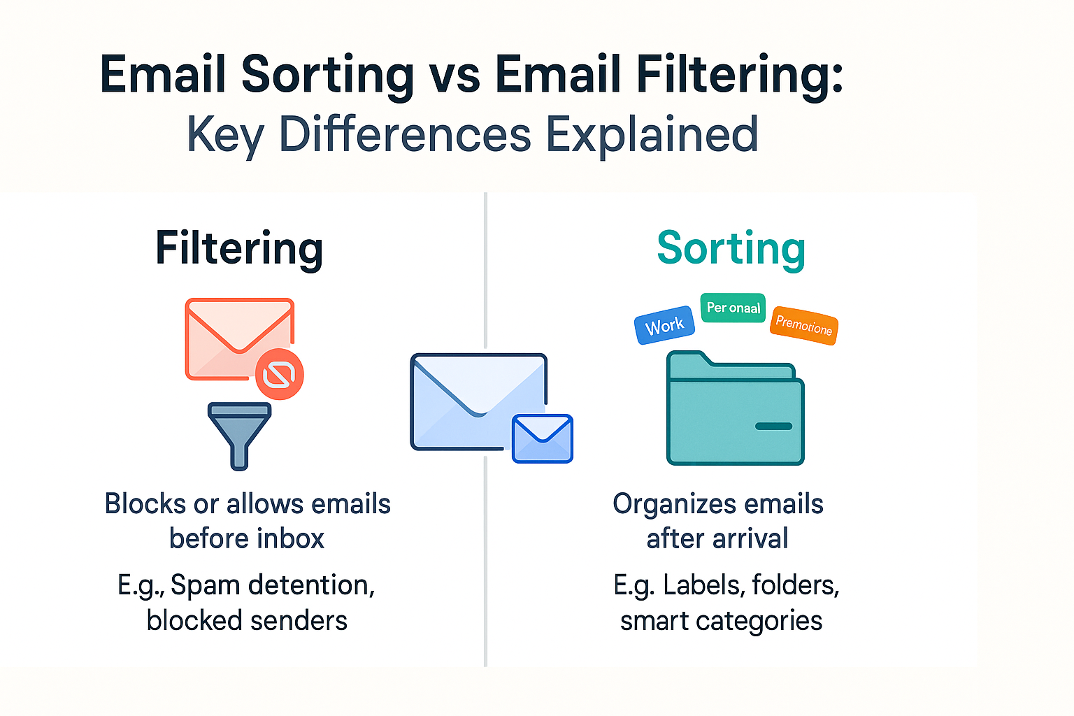Email Sorting Vs Email Filtering: Key Differences Explained
