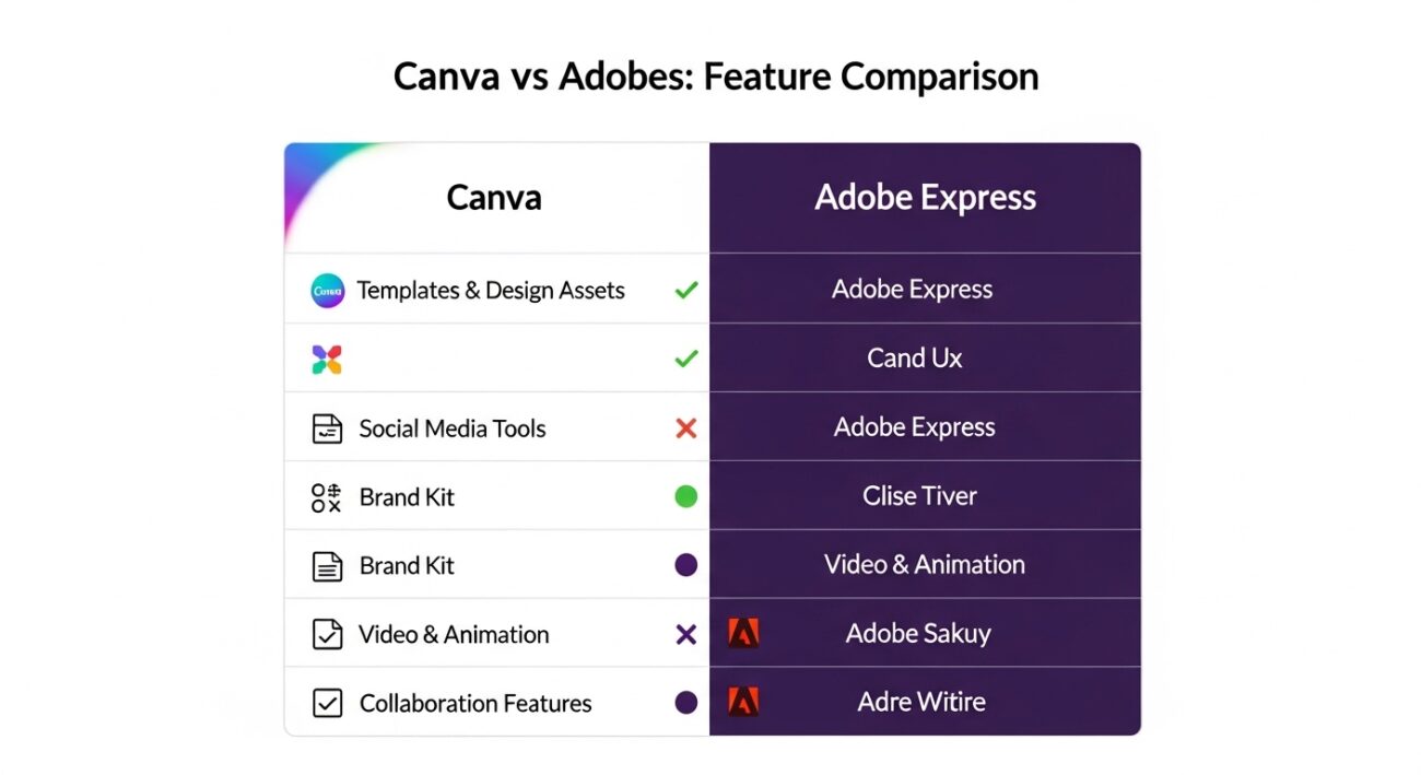 Canva Vs Adobe Express: Comparison (2026)